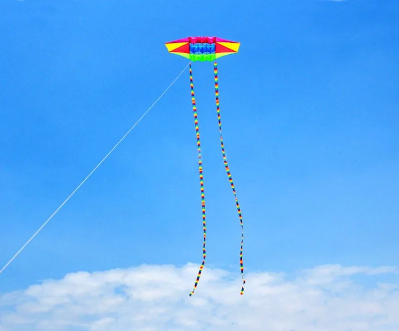 free shipping high quality 2.5m radar kite with handle line outdoor ...