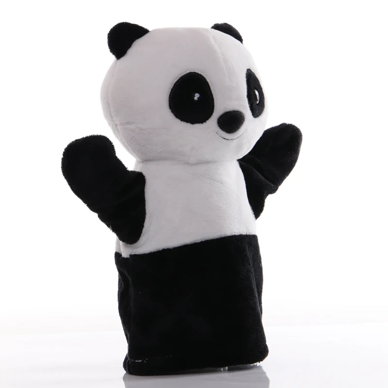 25cm Cartoon Hand Puppet Panda Stuffed Animal Plush Toys Baby ...