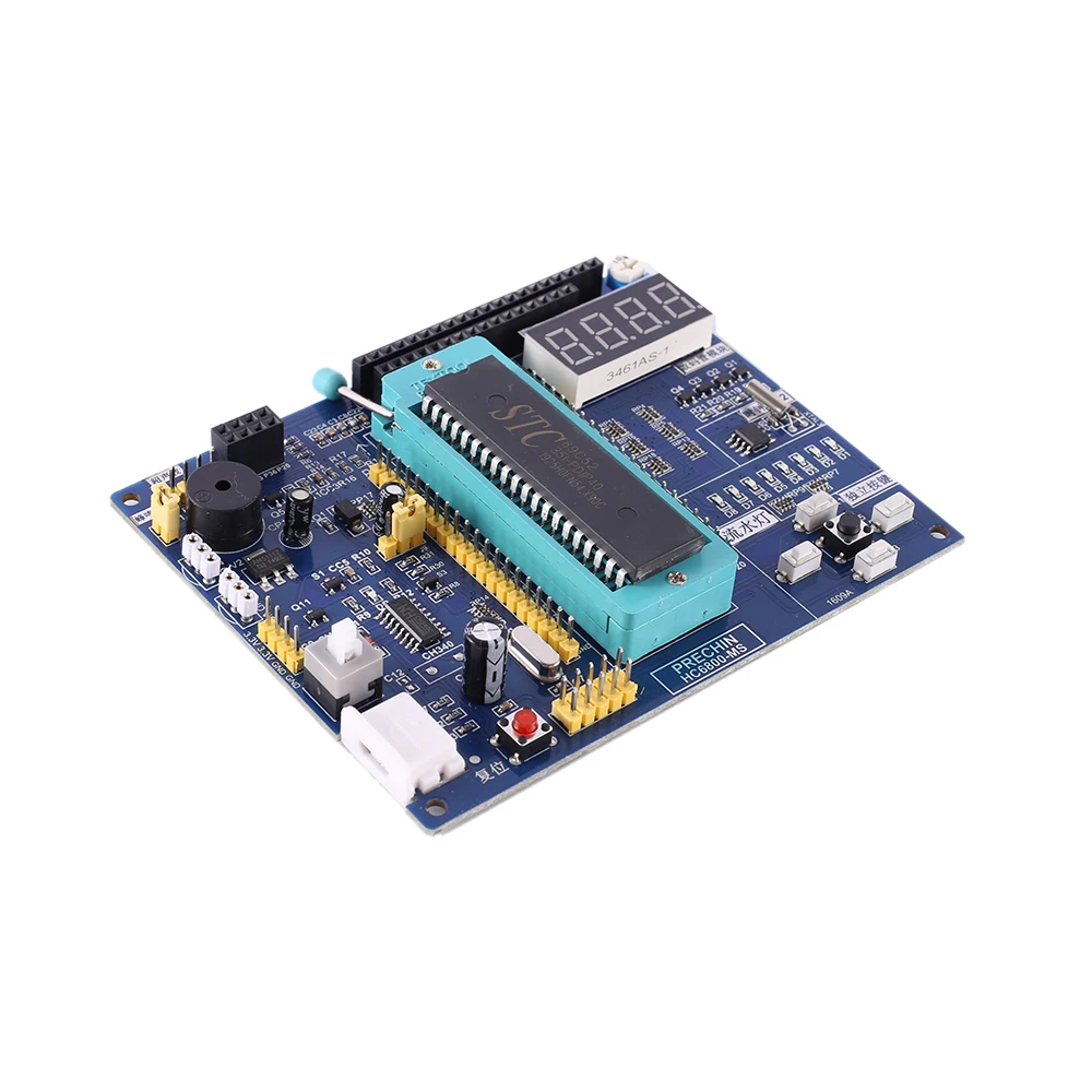 Набор для самостоятельной сборки контроллера STC89C52 постоянного тока 3,3 В 5,5 В, макетная ...