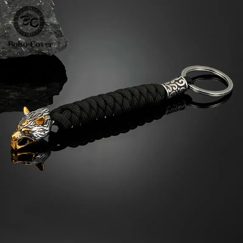 Винтажный брелок с головой волка | AliExpress