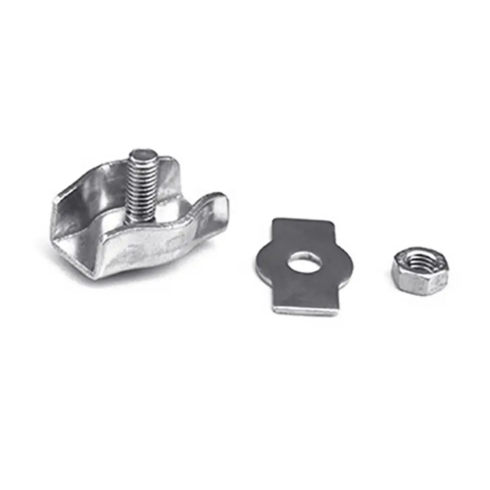 2Pcs M2-M8 Stainless Steel Wire Rope Single Grip Clips Cable Clamps ...