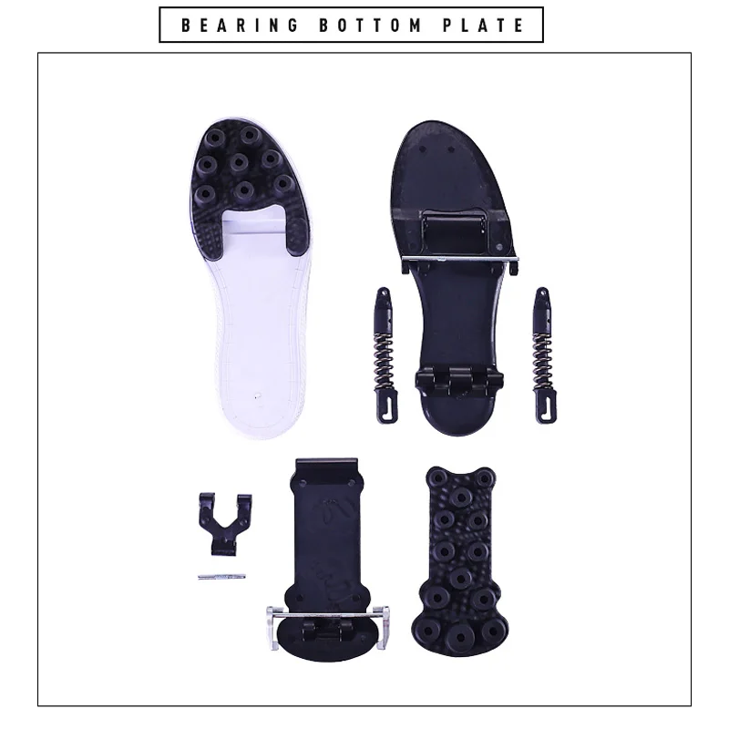 Mechanical Shoes with Steel Spring Wire Shoelace, 2 in 1 Sports Shoes ...