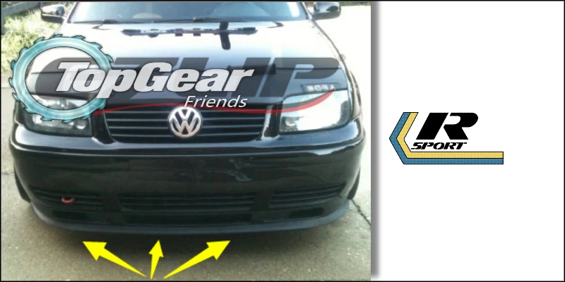 Bumper Lip Deflector Lips For Volkswagen VW Corrado Front Spoiler Skirt ...