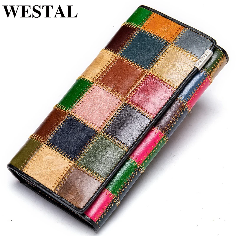 Женский кошелек WESTAL, кожаный кошелек для женщин, кошельки в стиле ...