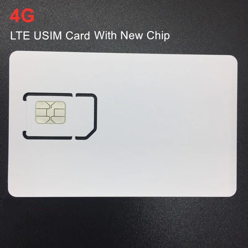 Intelligent Progarmmable Blank LTE USIM 4G Card WCDMA GSM Blank Mini Nano