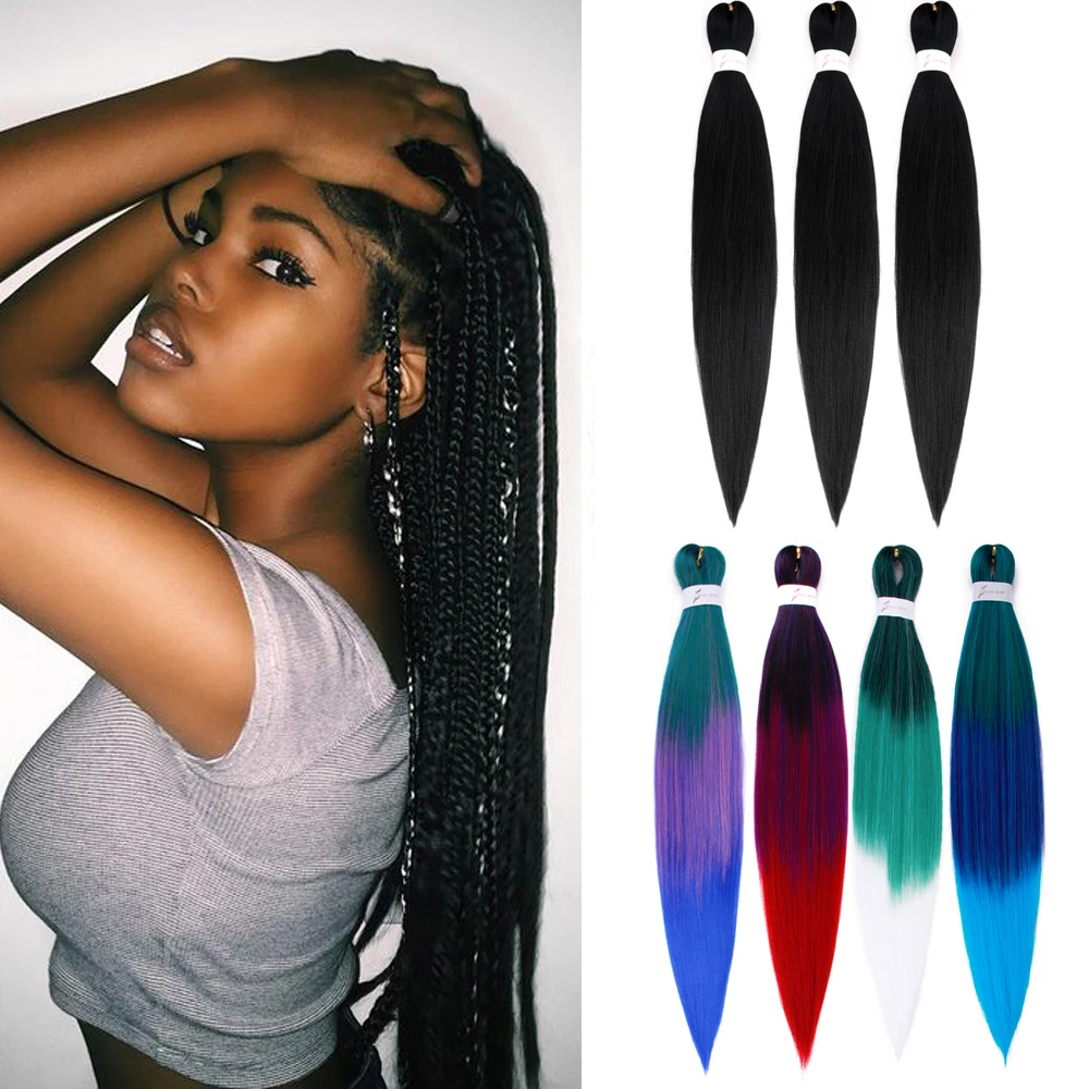 ONYX 26 Inch Prestretched EZ Braid Synthetic Senegal Twist Yaki ...
