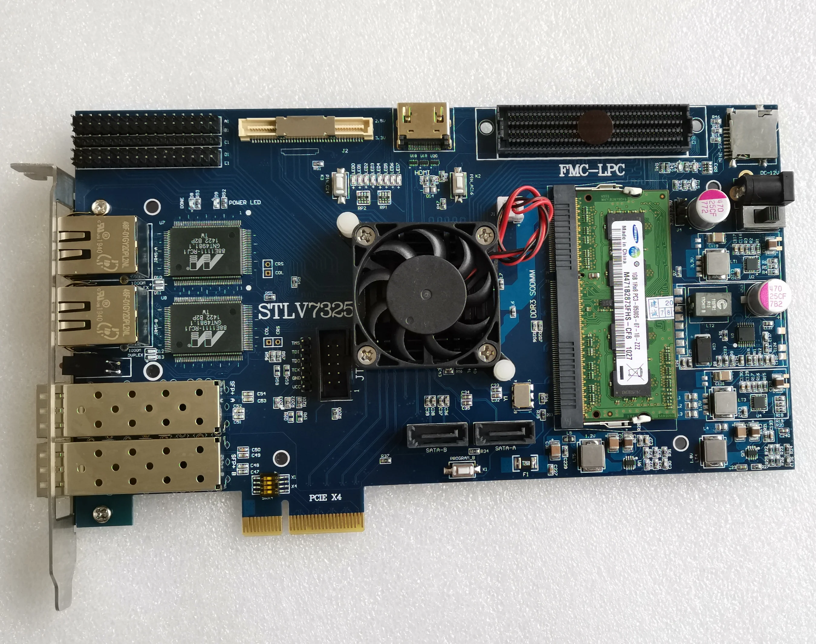 Kintex 7 XC7K325T pcie gen2 x4 sfp rj45 ddr3 FMC SATA HDMI Плата xilinx fpga плата для ...
