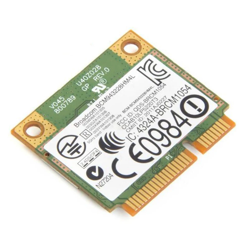 Беспроводная карта Broadcom BCM43228 802.11a/b/g/n Двухдиапазонная мини ...