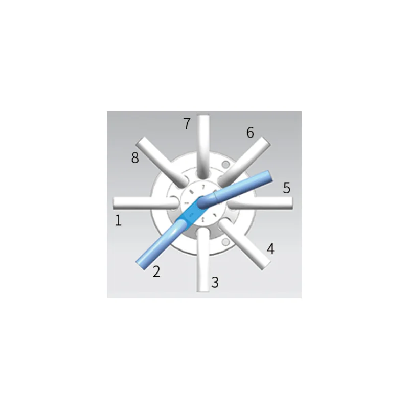 Liquid Distribution Multiport Selector Valve Compact Size Microfluidic ...