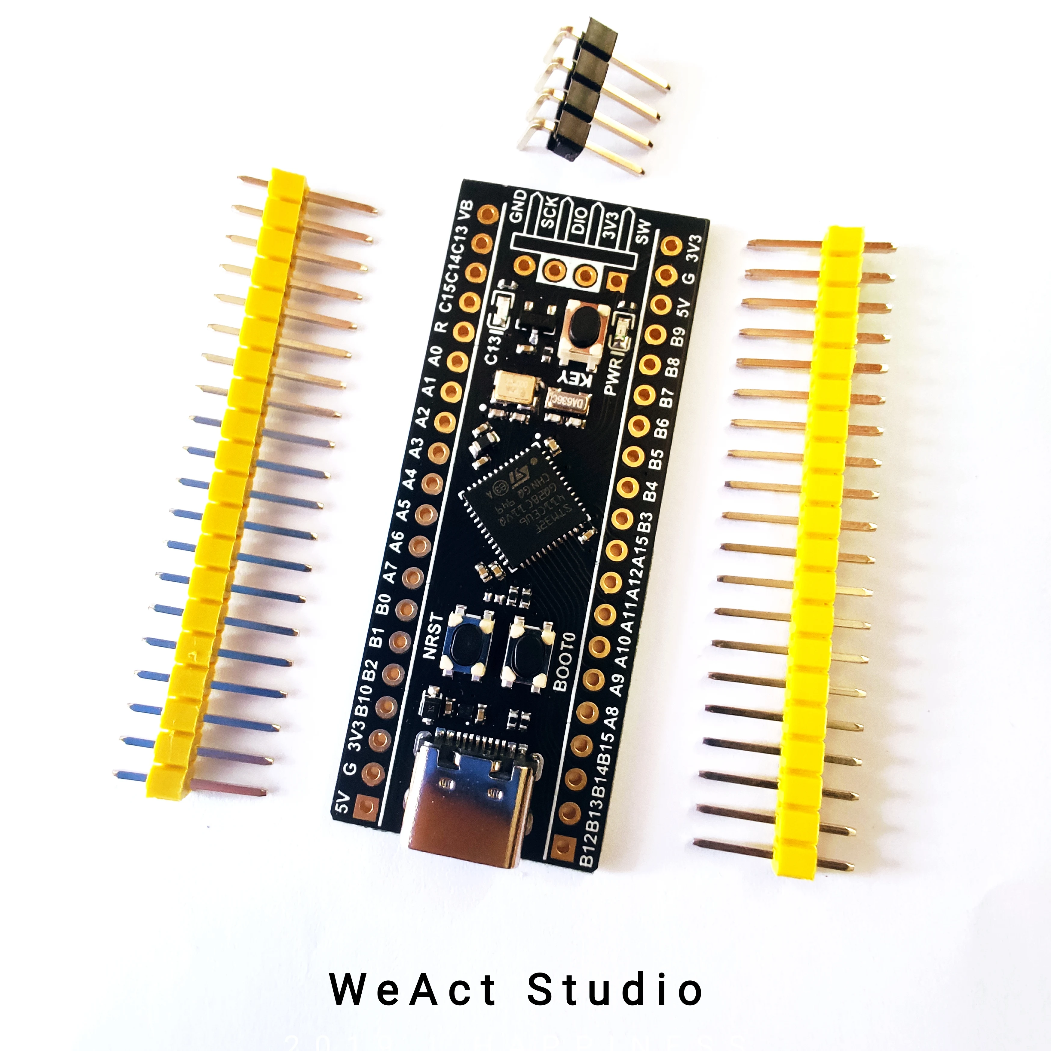WeAct черная таблетка STM32F411CEU6 STM32F4 STM32, основной обучающий скейтборд, микропитон для ...