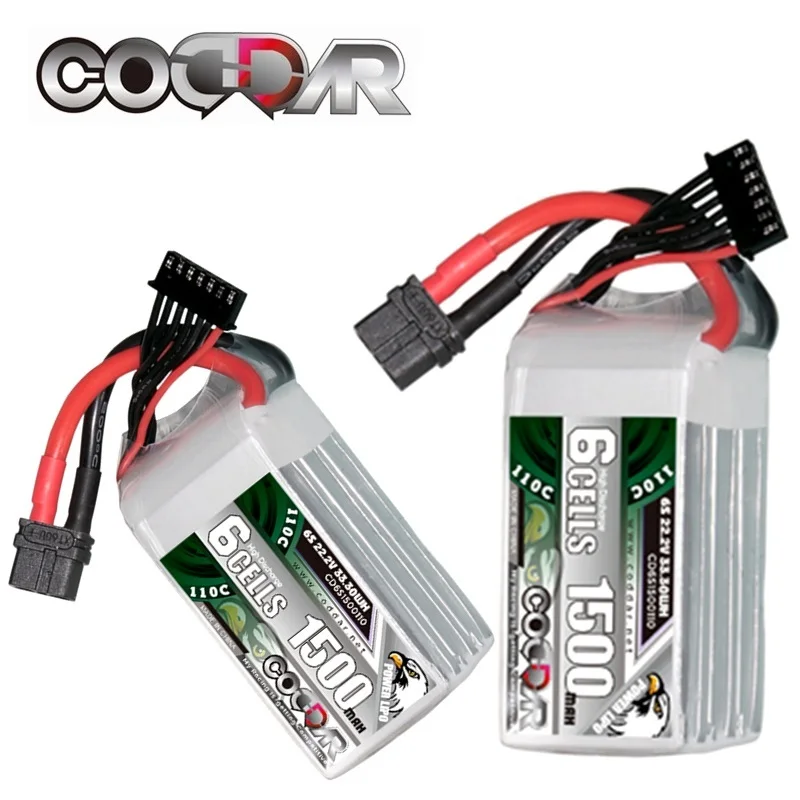 CODDAR 6S 22.2V 1500mAh 110C Lipo T-plug - at all stores