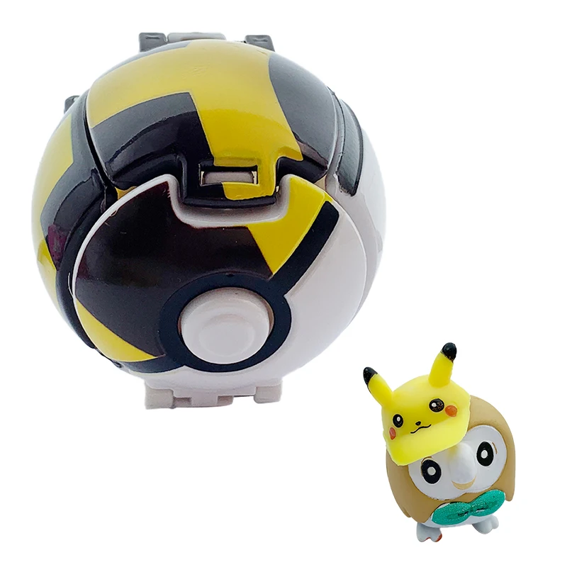 Japan Anime Pokemon Pokeball Elf Toy Pokémon plus Figure Pikachu Poke ...