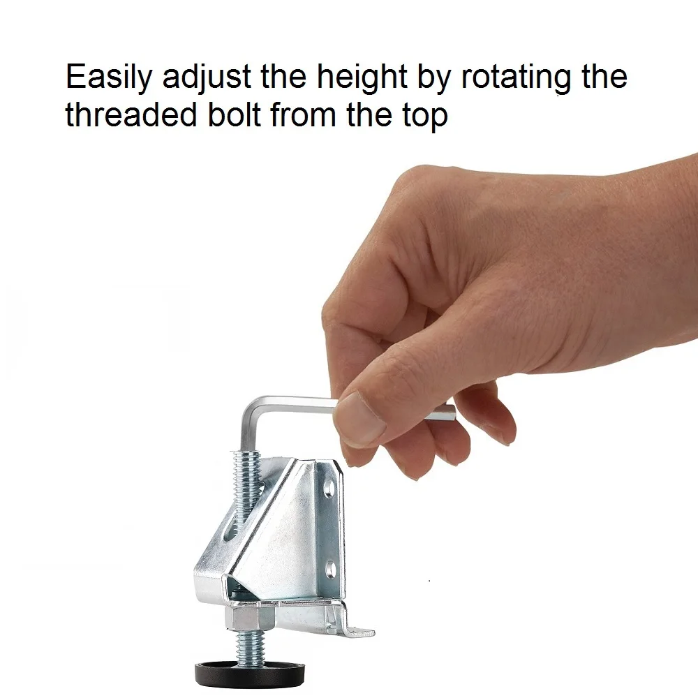 4PCS Carbon Steel Adjustable Foot Legs Levelers Heavy Duty Leveling ...