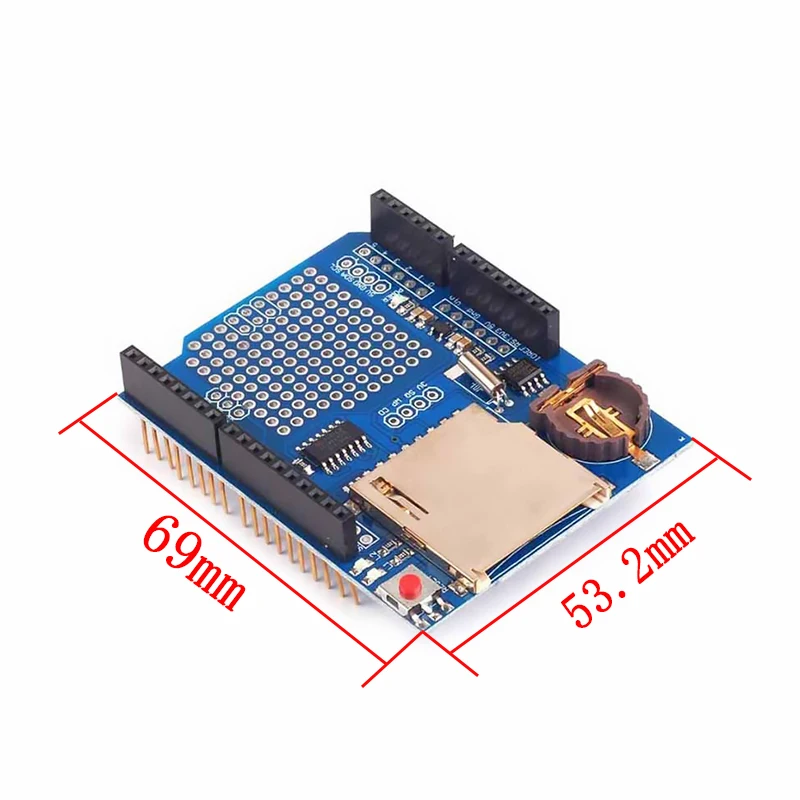 Xd204 Data Logging Recorder Shield V10 For Arduino Uno