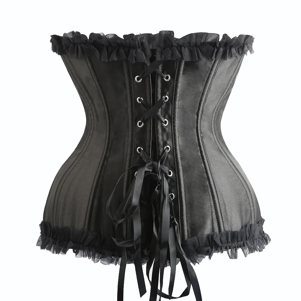 Women's Gothic Overbust Corset Top Tummy Control Body Shaper Modeling ...