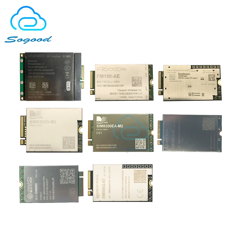 Модуль 5G Qualcomm snapdragon X55 Fibocom FM150-AE AirPrime EM9190 ...