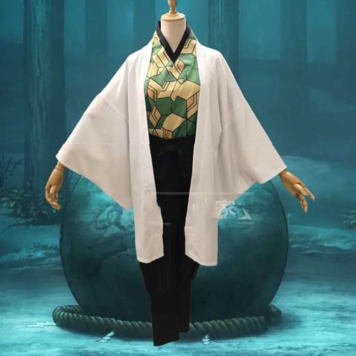 Anime Demon Slayer Kimetsu No Yaiba Sabito Cosplay Costume Women Kimono ...