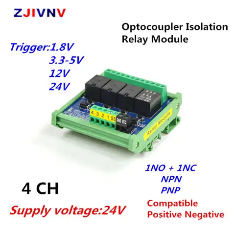 8 channel optocoupler din rail - купить недорого | AliExpress