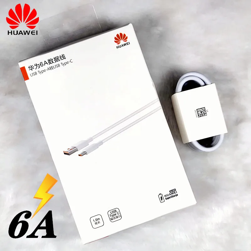 6A Кабель Huawei Оригинальный 66 Вт Supercharge Type C кабель для Huawei P50 P30 mate40 Pro ...