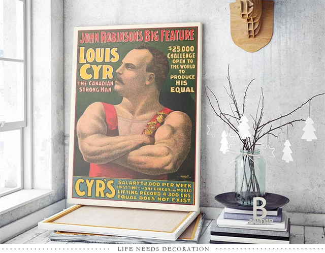 Vintage Strongman Poster