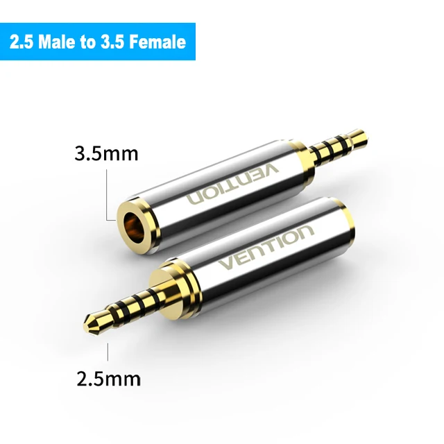 Vention 3,5 мм до 2,5 мм разъем папа-мама Аудио Стерео адаптер для ...