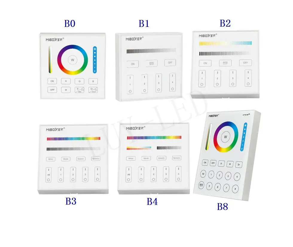 MiBoxer Smart Touch Panel Controller T1 T2 T3 T4 B1 B2 B3