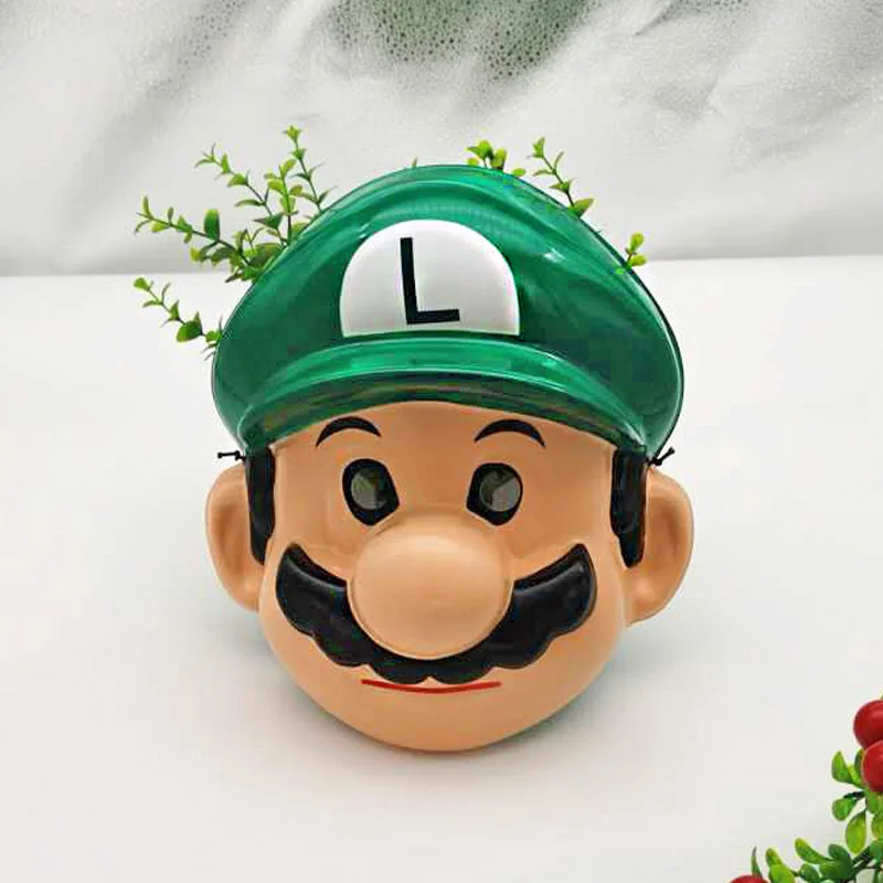 Super Mario bros anime party masks mario bros Luigi cartoon mask for ...