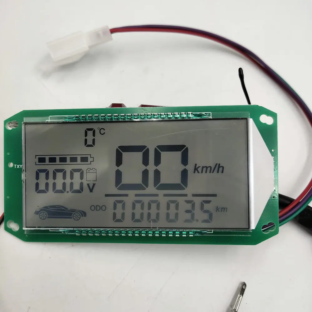 LCD Display Dashboard Speedometer for Electric Scooter E-Bike Tricycle ...
