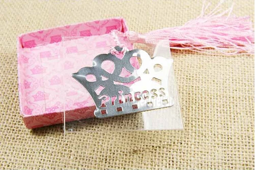 200pcs Princess / Prince Crown Bookmark Wedding Party Favor Birthday ...