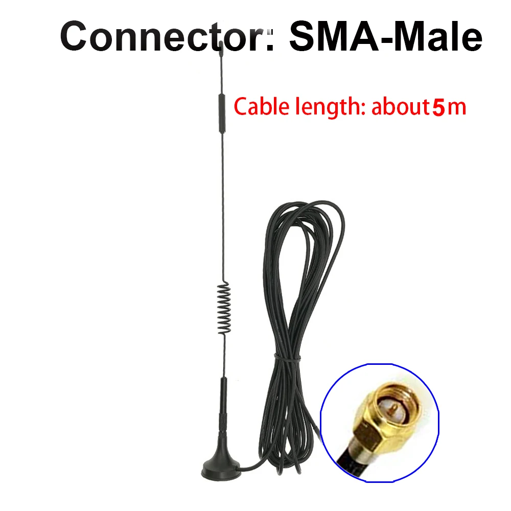 Магнитная антенна 2G 3G 4G LTE 700-2700 МГц 12dBi TS9 SMA-male ...