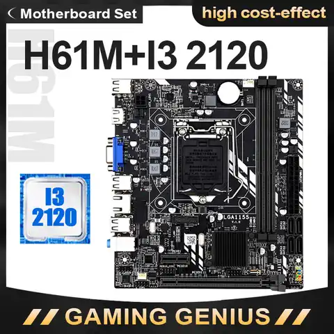 Motherboard gigabyte h61m lga 1155 ddr3 - купить недорого | AliExpress