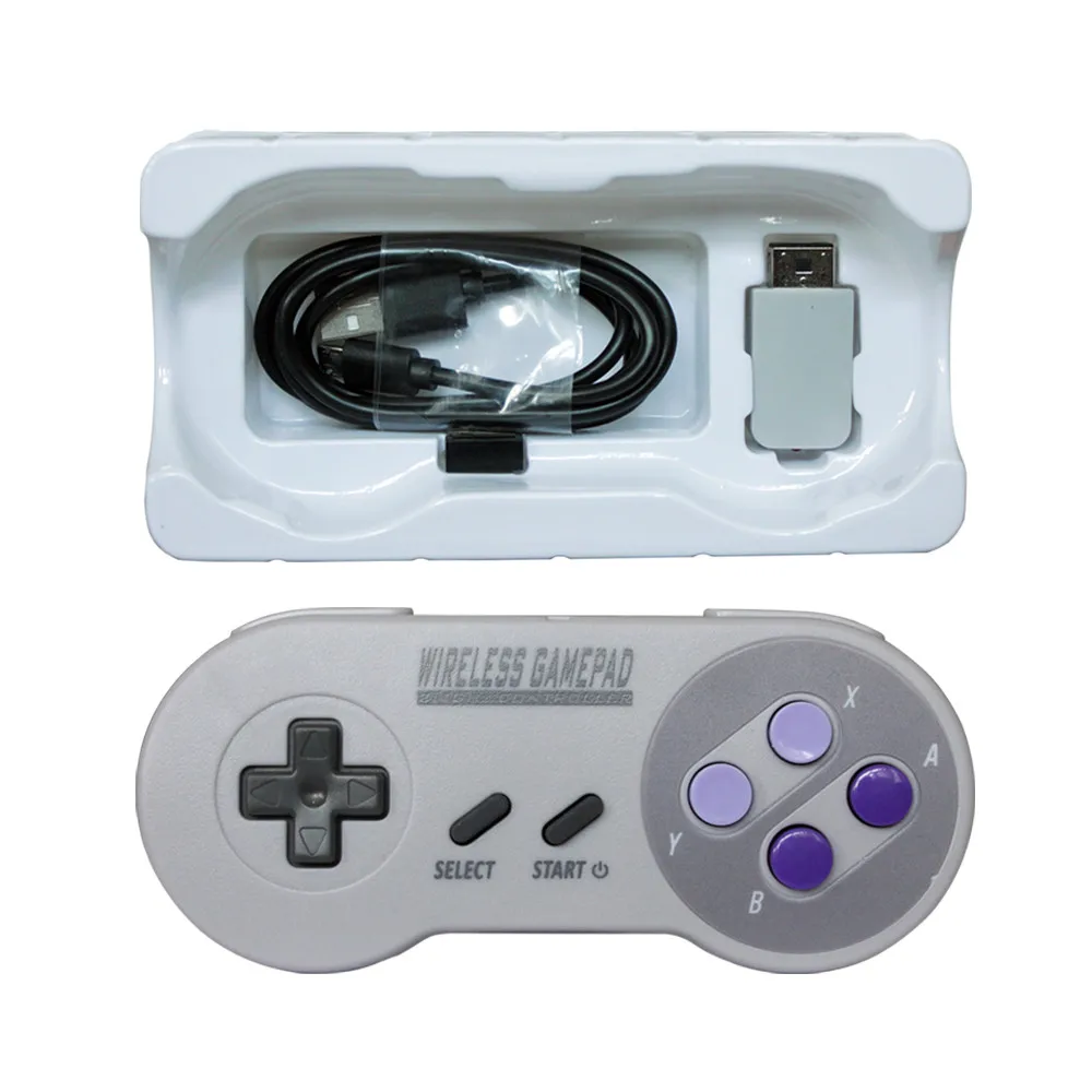 Беспроводной контроллер 2,4 ГГц для SNES Classic Mini Android TV Pawky ...