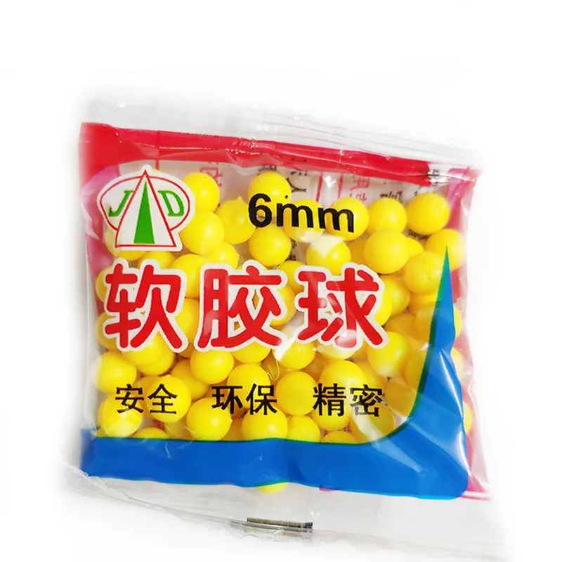 400ball 8mm 6mm Air soft rubber bb gun bullets.(not hard plastic ...