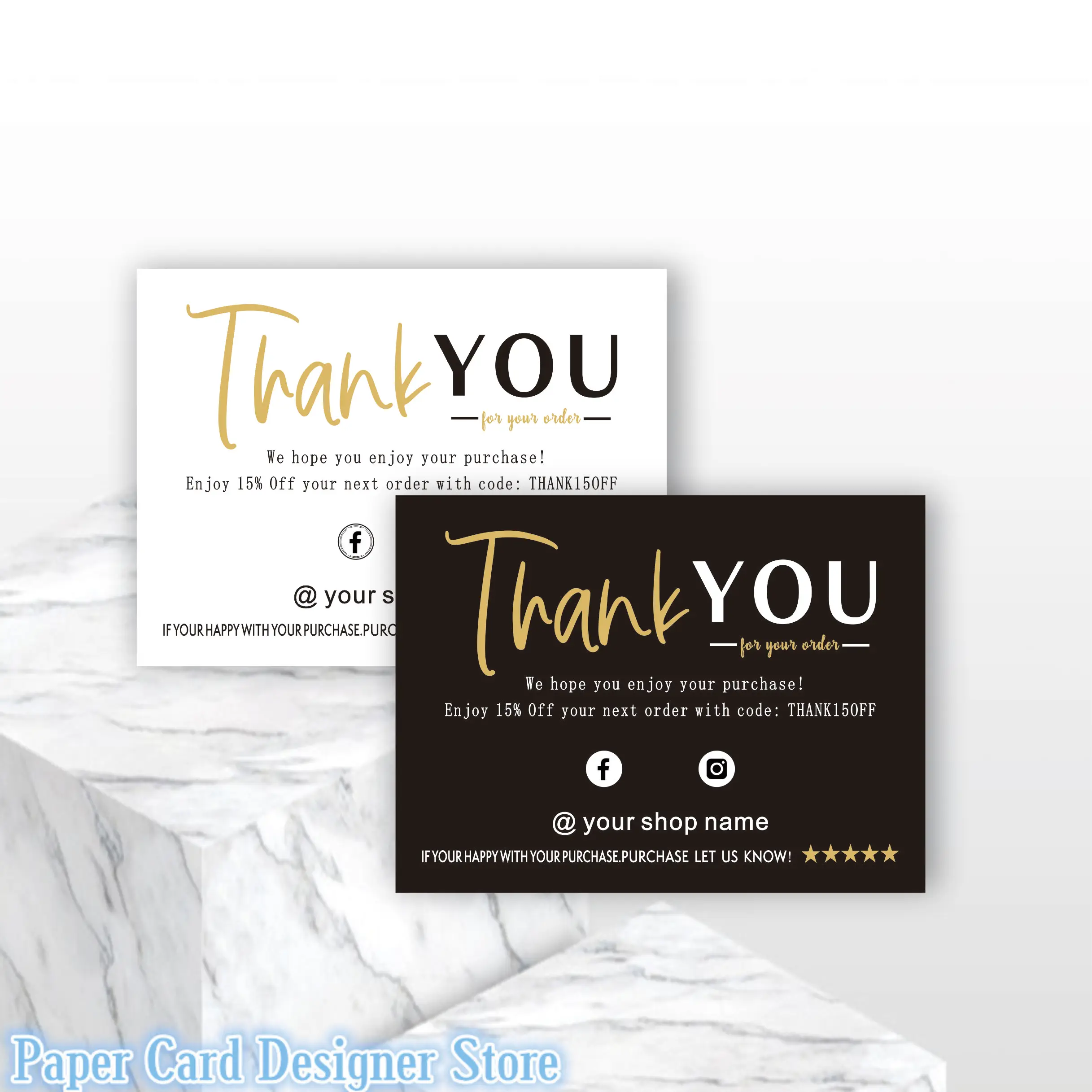 Thank You For Your Support Cards