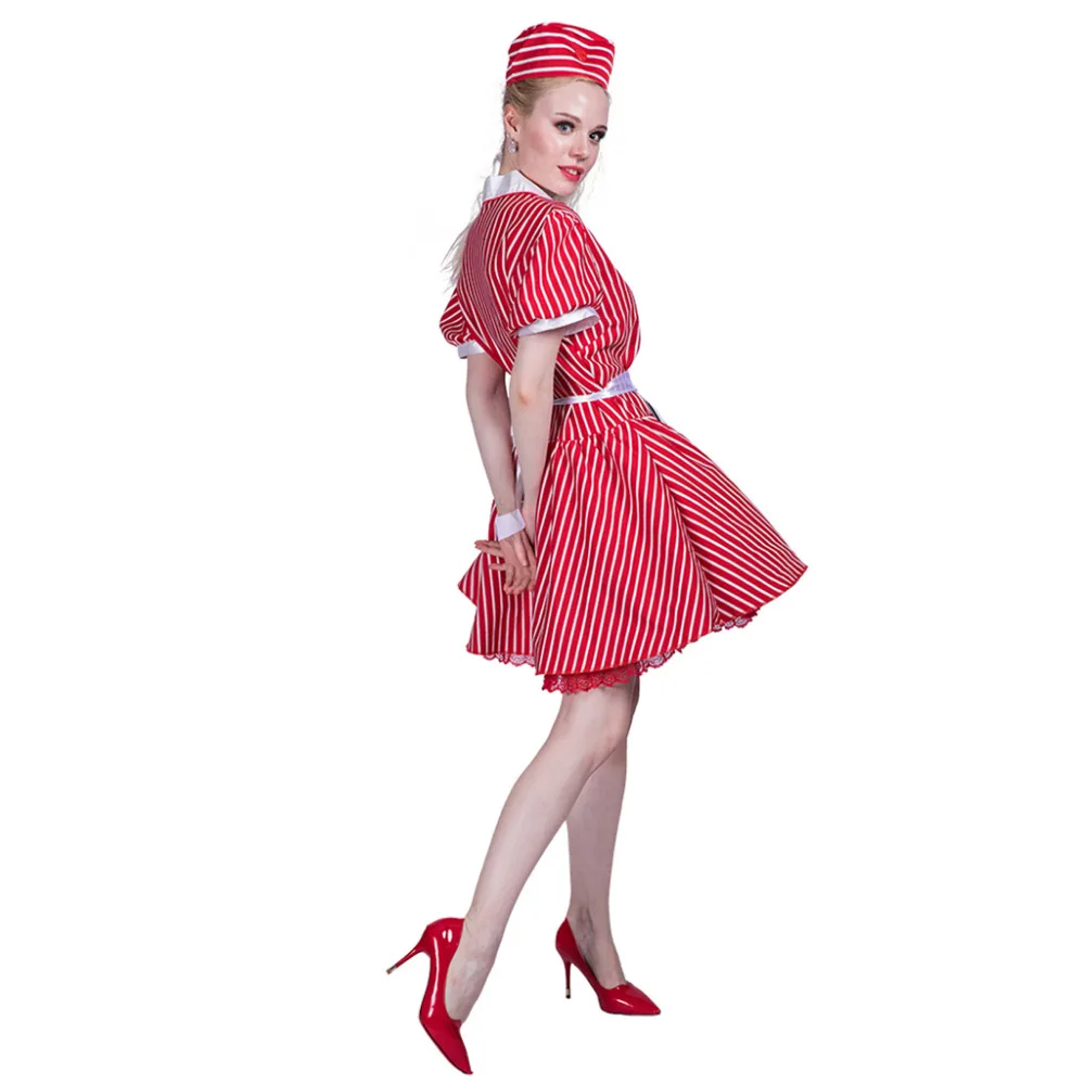 Women Sexy Restaurant Cocktail Waitress Maid Costume Dress Cosplay ...