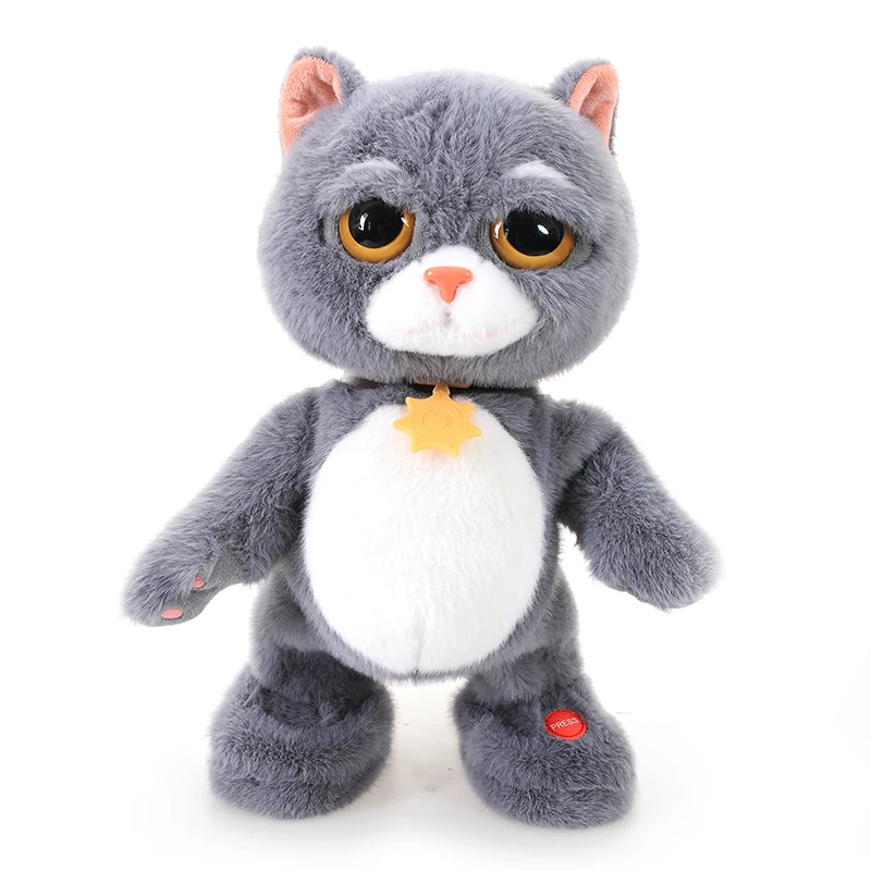 GREY TABBY CAT Plush Toy | Plush-toy.org