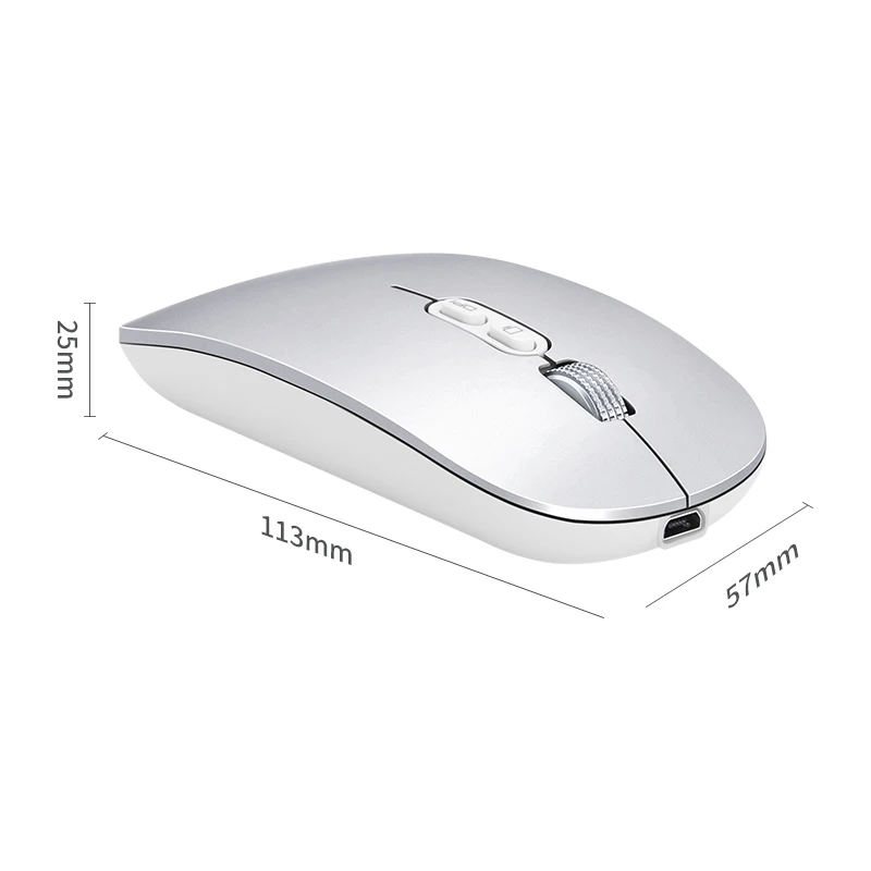 BUBM Wireless Mouse Silent Computer Mouse 1600 DPI Ergonomic Mouse ...