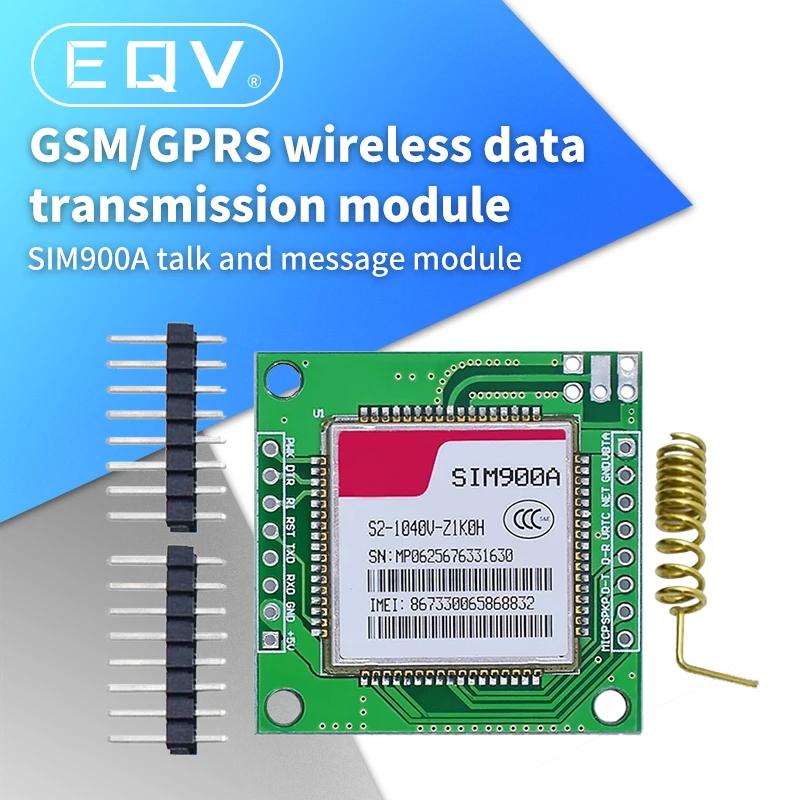 mini GPRS GSM module SIM900A Wireless Extension Module Board Antenna ...