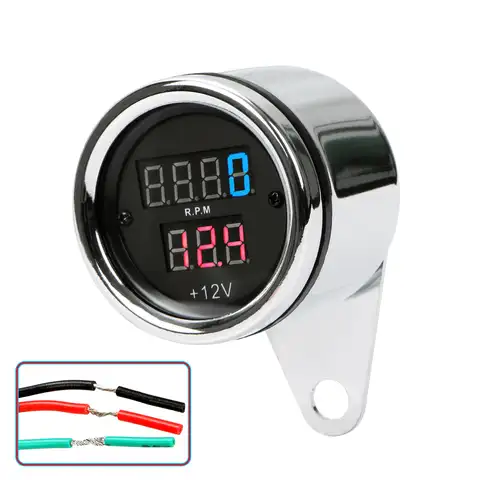 Universal led digital speedometer tachometer 12v - купить недорого ...
