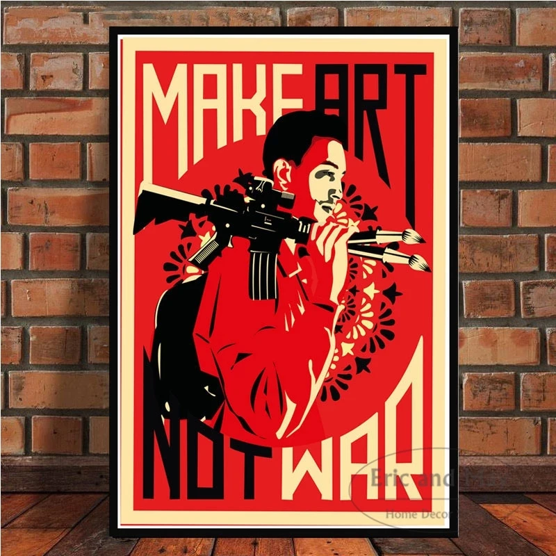 Obey Make Art Not War Wallpaper