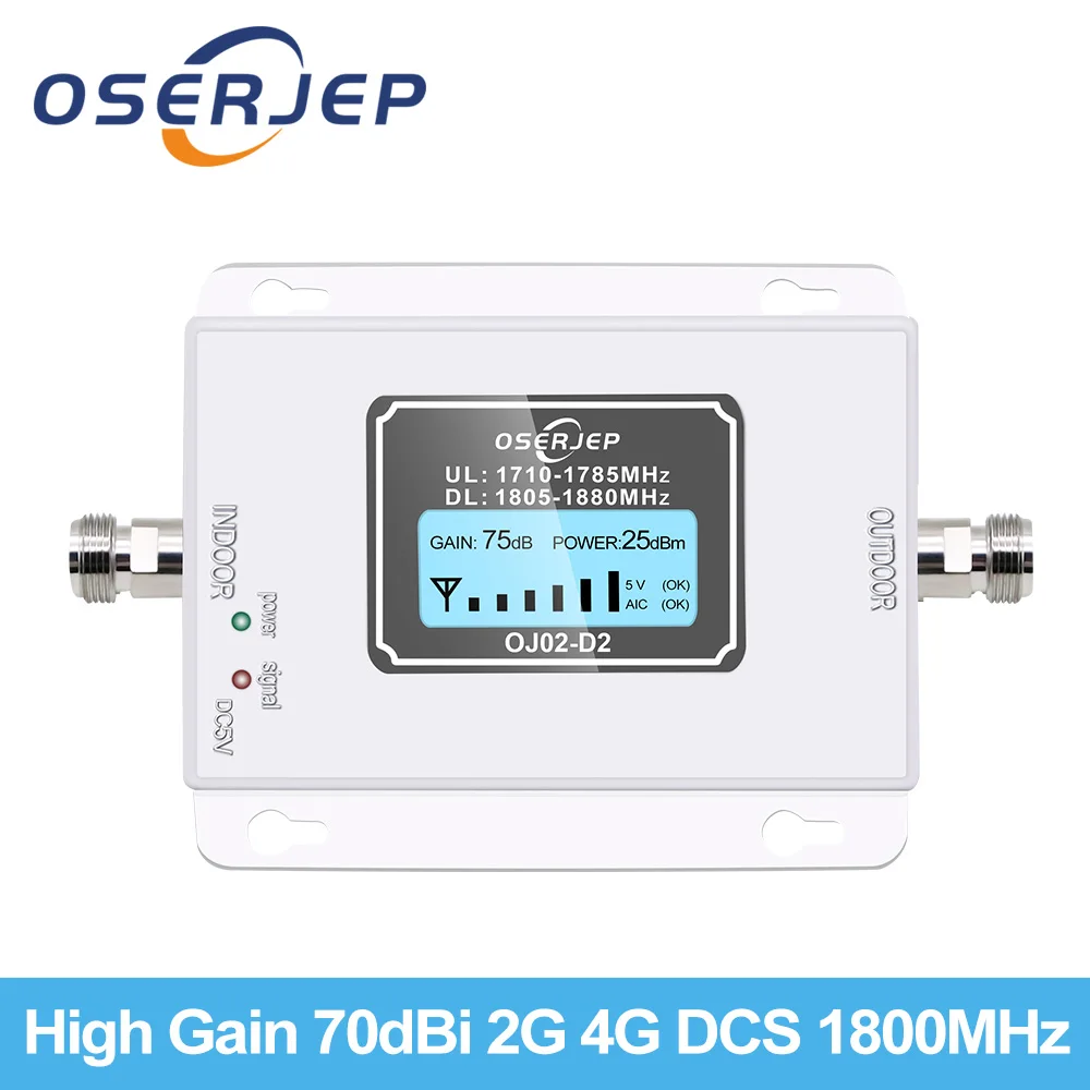 Усилитель сотовой связи, 2G, 4G, 1800 LCD, 70 дБ, 2g, 4g, повторитель ...