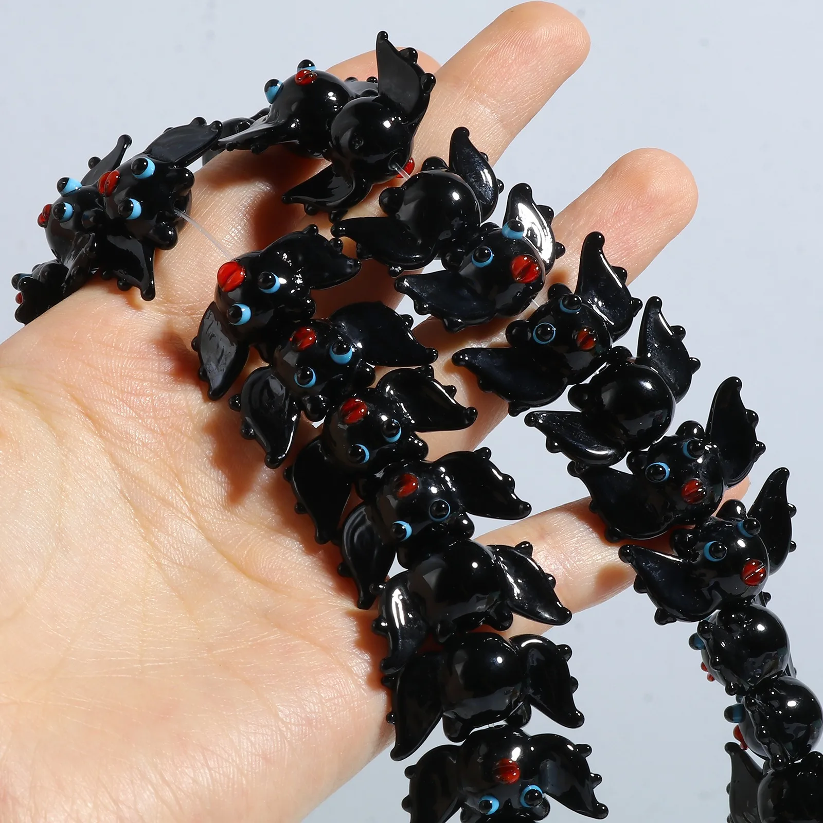 Черные стеклянные бусины-разделители DoreenBeads, 2 шт. | AliExpress