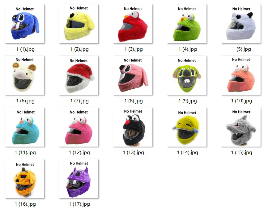 17 Kinds Sheep Motorcycle Helmet Cover Accessories Full Face Helmets ...