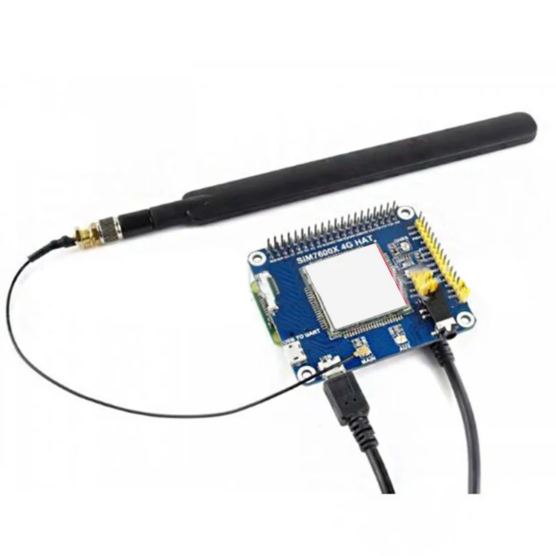 SIM7600G-H 4G HAT 4G / 3G / 2G / GSM / GPRS / GNSS HAT for Raspberry Pi ...