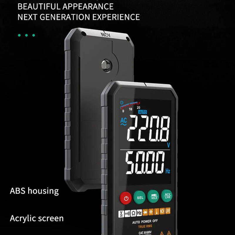 Professional High Precise 6000 counts 1000V AC DC Digital Multimeter ...