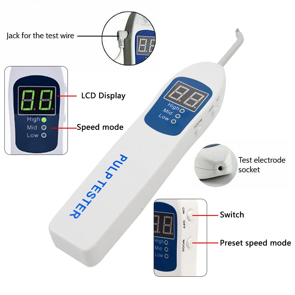 Dentistry Dental Pulp Tester Testing Medical Tooth Vitality Tester Oral ...