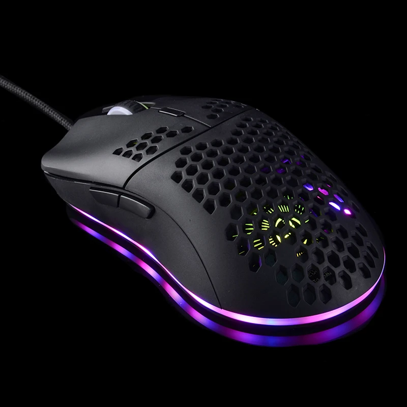 High-end optical professional gaming mouse with 7 bright colors LED ...