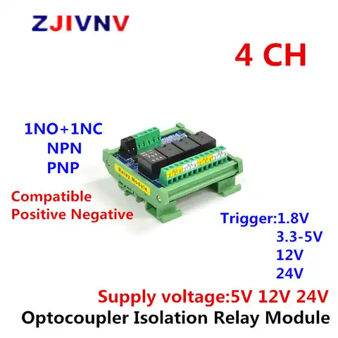 8 channel optocoupler din rail - купить недорого | AliExpress