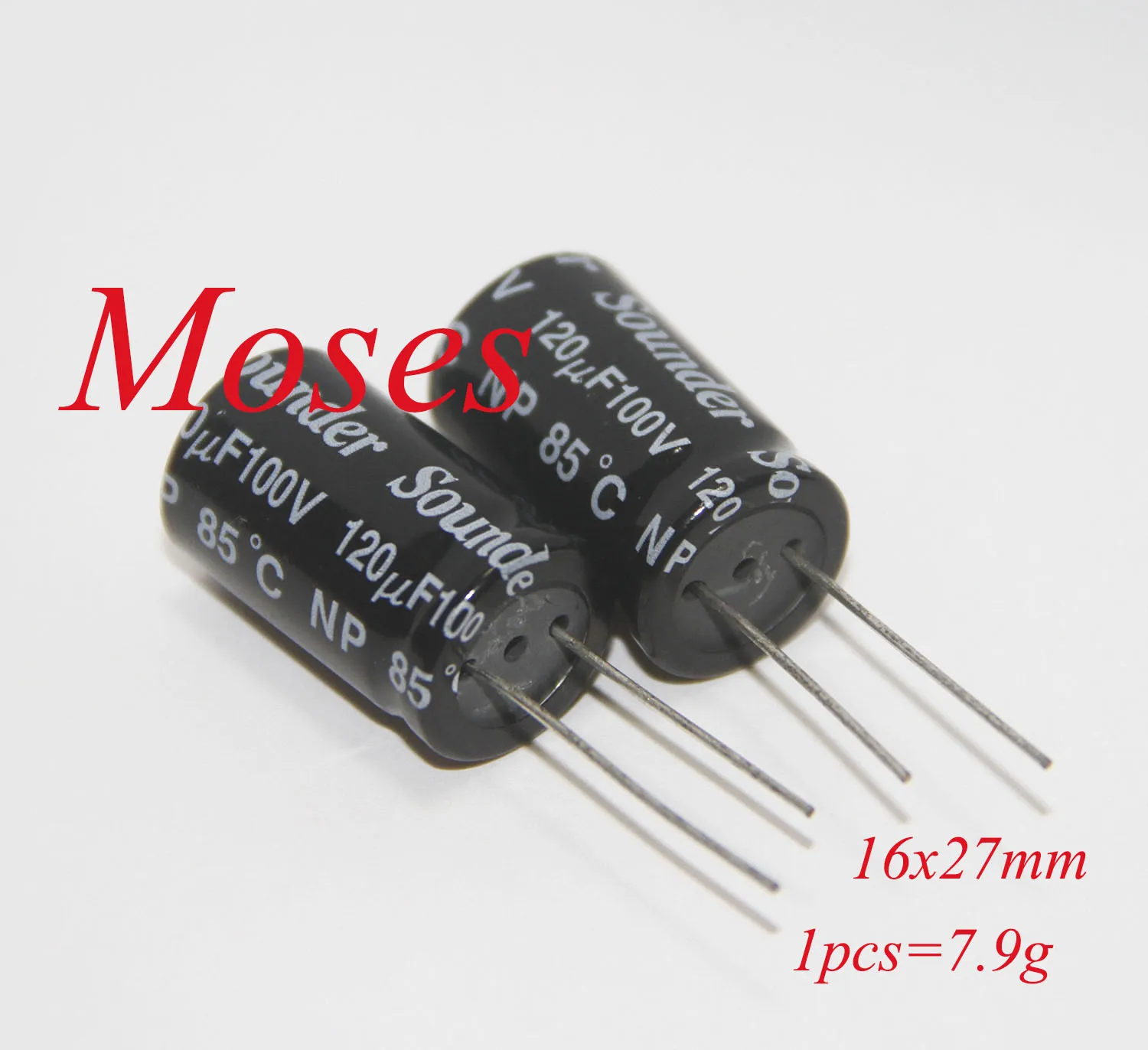 Аудио электролитический конденсатор MOSES ELI 100в 120 мкФ | AliExpress