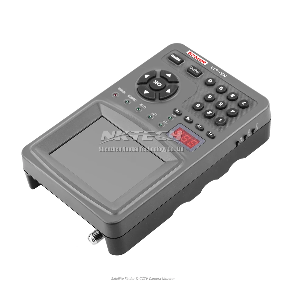 NKTECH HD Digital Satellite TV Signal Finder NK-610 CCTV Camera Monitor ...